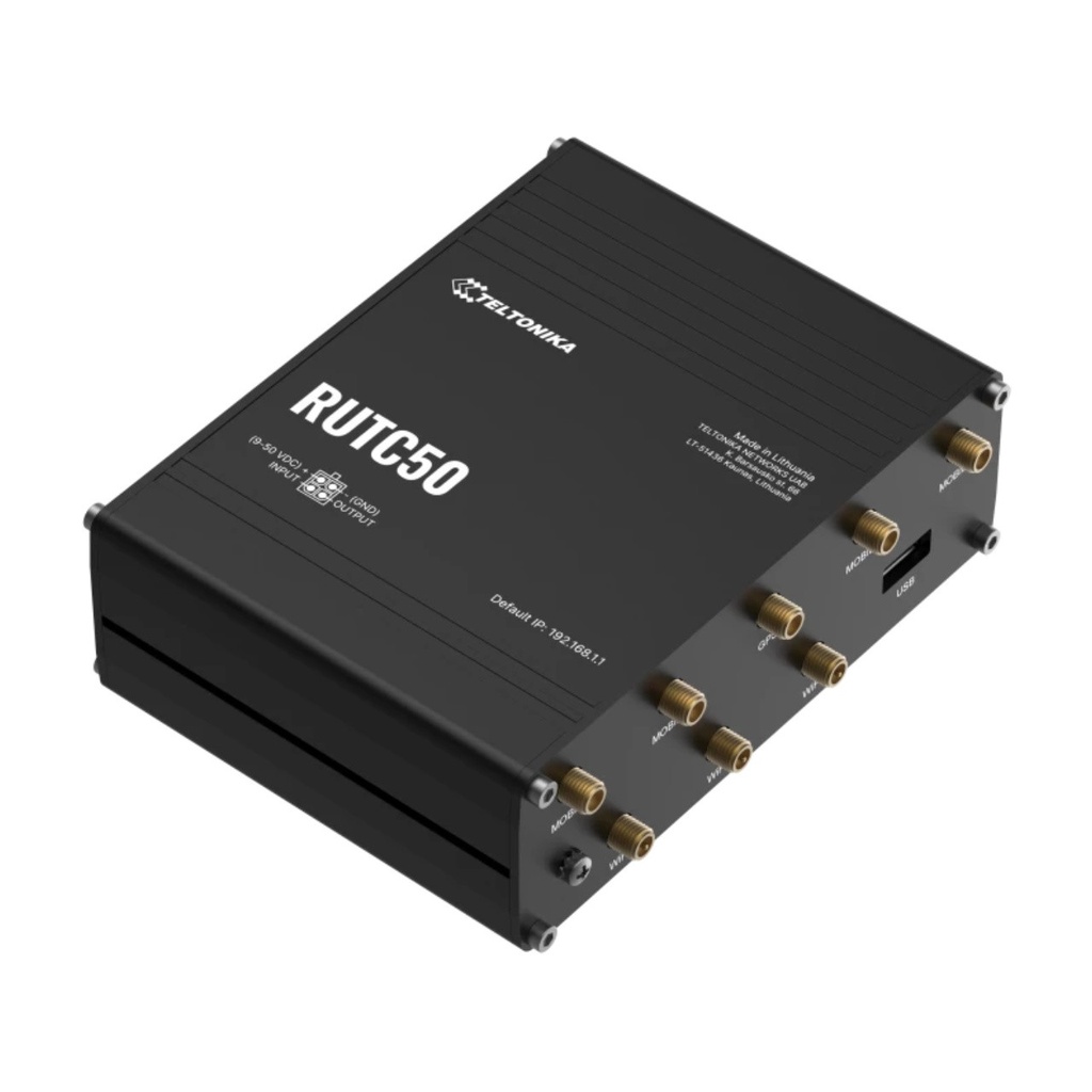 Teltonika RUTC50 Dual SIM Cellular 4G/LTE/5G Gigabit Wi-Fi 6 Broadband ...